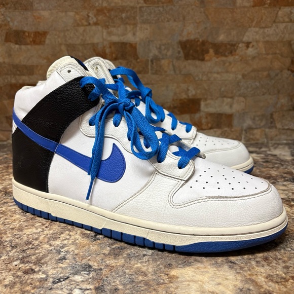 Nike | Shoes | Nike Dunk High 208 Whitevarsity Royal Blue Size 15 ...
